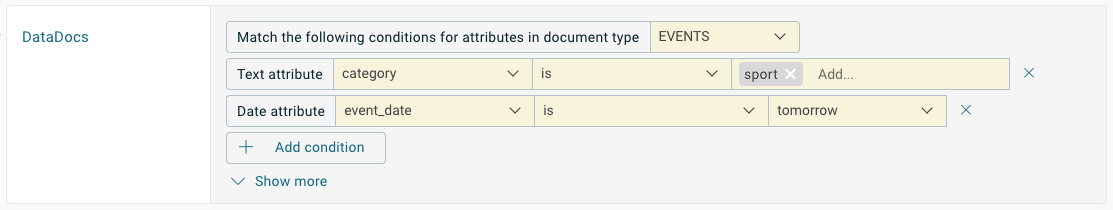 DataDocs segments – EXPERTISE