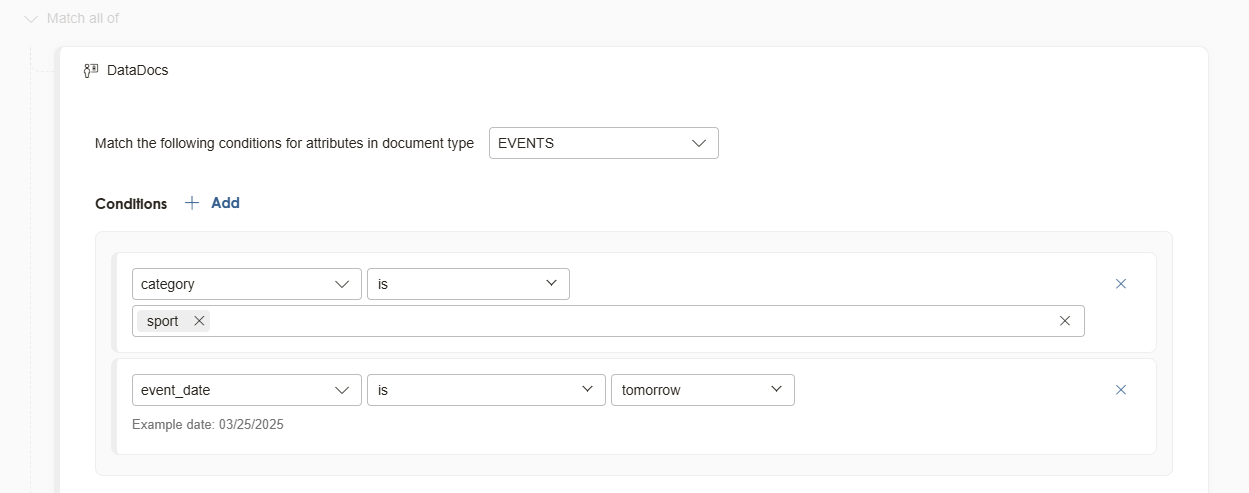 DataDocs segments (New UI) – EXPERTISE