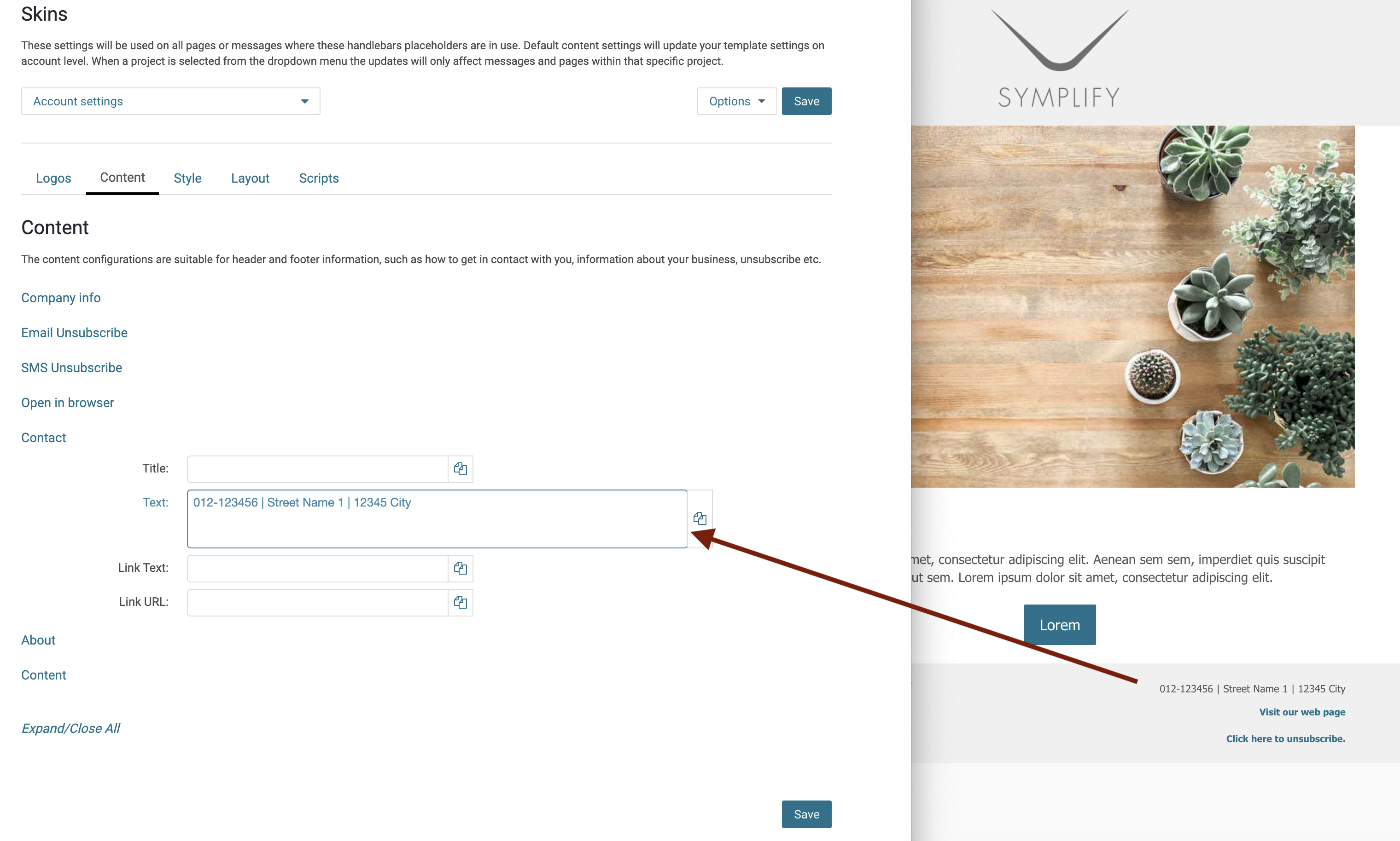 How Can I Change Text In My Footer header EXPERTISE